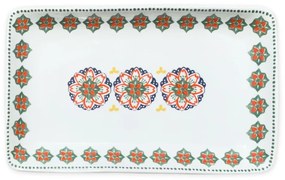 Porcelánový servírovací talíř Villa Altachira Gardeny, 20 x 12 cm