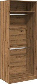Šatní skříň dub artisan 80 x 50 x 200 cm kompozitní dřevo 3307800