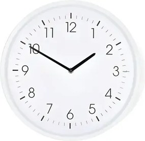 Nedis Nástěnné hodiny bílá / Průměr: 360 mm / ABS / Tichý pohyb