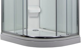 ARTTEC SIRIUS 120 x 90 cm - Sprchový box model 2 chinchilla sklo levá vanička