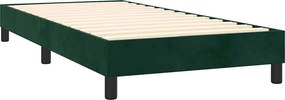 Rám postele s boxspringem tmavě zelená 80 x 200 cm samet 3120739