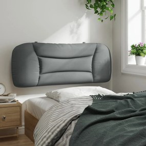 Polštář na čelo postele Hvar světle šedý 100 cm látkový 3207716