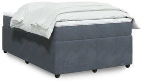 Box spring postel s matrací tmavě šedý 120x190 cm samet 3285627