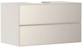 Hansgrohe Xevolos E - Umyvadlová skříňka 98x56x55 cm, 2 zásuvky, matná béžová/metalická béžová 54191790