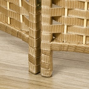 HOMCOM 6 Panelů 240 x 170 cm Bambusový Paravan Skládací Zábrana pro Ochranu Soukromí do Obývacího Pokoje Přirodní