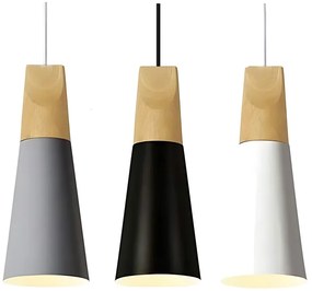 Toolight, Stropní svítidlo SCANDI B, bílá - hnědá, OSW-00151