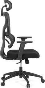 Ergonomická kancelářská židle LEXON - černá síťovina