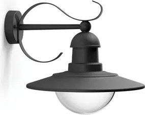 Philips Topiary 60W černá / Venkovní nástěnné svítidlo / bez zdroje /