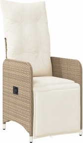 9dílný zahradní bistro set s poduškami béžový polyratan 3277106