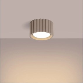 Taupe kovové bodové svítidlo ø 10 cm Zora – Sollux
