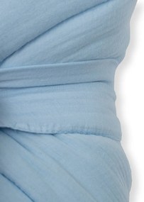 Mušelínová šněrovací zavinovačka New Baby blue