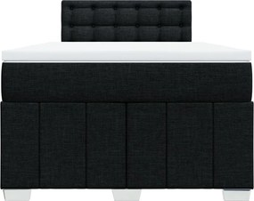 Box spring postel s matrací černá 120x200 cm textil 3287051