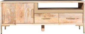 XXXLutz NÍZKÁ KOMODA, mangové dřevo, přírodní barvy, 145/57/40 cm MID.YOU - Online Only TV příslušenství - 002367014101