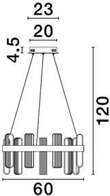 LED lustr Argo