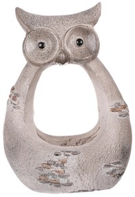 Obal na sukulenty z magneziové keramiky, ve tvaru sovy MT303