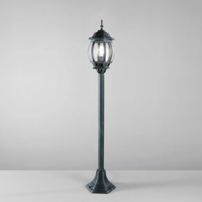 FAN LANT-SANTIAGO/P1 Sloupkové svítidlo PALETTO SANTIAGO černá/zelená, 1xE27, IP44, 110,3 x 21 cm - FANEUROPE