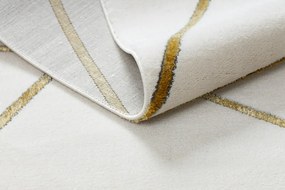 Dywany Łuszczów, Kusový koberec Emerald 1013 cream and gold, 200x290, bílá, kancelář