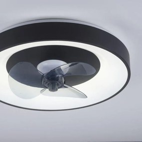 LD 14644-18 LED stropní svítidlo s ventilátorem černé, časovač, stmívatelné paměťová funkce, 2700-5000K - JUST LIGHT