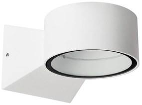 Bílé nástěnné svítidlo SULION Fluvial, 13 x 9 cm