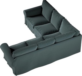 Potah na pohovku IKEA  Ektorp rohová barva zelená látka sametová