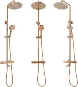Rea Lungo, sprchový set s termostatem, měděná lesklá, REA-P7997
