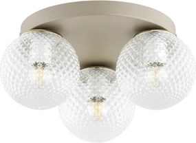 Brilagi - Stropní svítidlo STELLA 3xE27/60W/230V pr. 35 cm béžová/zlatá