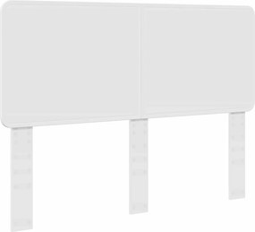 Rám postele s čelo Bílá 140 x 190 cm Masivní borové dřevo 3412488