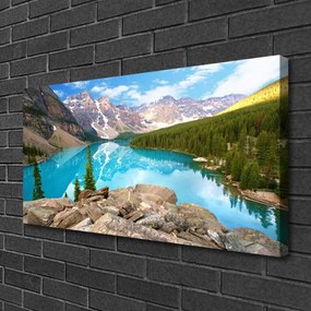 Obraz na plátně Hory Jezero Příroda 100x50 cm