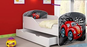 Dětská postel - Car - 160x80 cm + šuplík