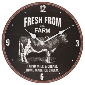 Clayre & Eef Nástěnné hodiny Fresh From The Farm, 34 cm