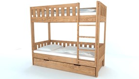 Postelia Patrová postel CHILD Buk 2v1 90x200 cm z masivu