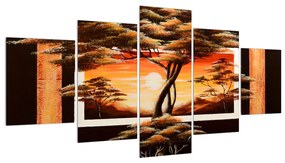 Obraz stromu v savaně (150x80 cm)