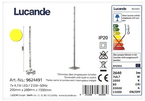 Lucande | Lucande - LED Stmívatelná stojací lampa MARGEAU 7xLED/4,7W/230V | LW0099