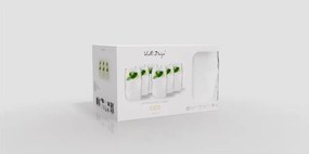 Sklenice v sadě z borosilikátového skla 6 ks 400 ml Geo – Vialli Design