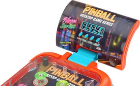 LEAN Toys Hra na obratnost Pinball – LED světla, zvuky, tabulka skóre