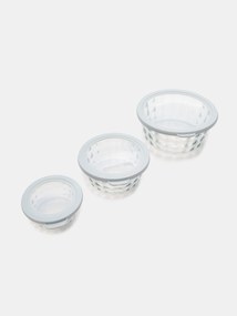 Sinsay - Nádoby na potraviny s víkem 3 pack - šedá