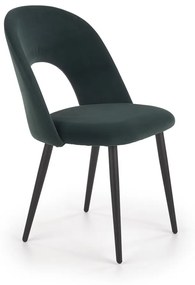 Jídelní židle Gema, zelená / černá