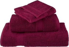 12dílná sada ručníků Premium SOLUND bordó 600 g/m² 137573