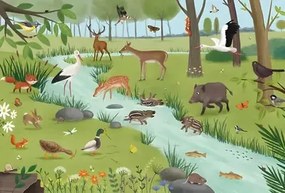 SCHMIDT Puzzle Lesní a luční zvířata / 3x24 dílků / od 3 let / 26,3 x