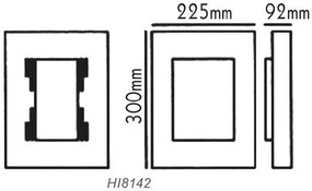 ACA Lighting Venkovní přisazené svítidlo RADES HI8142 max. 40W/E27/IP45, matný nikl