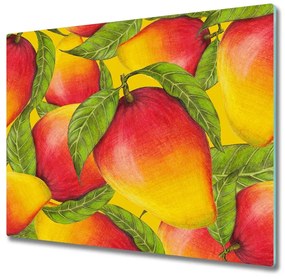 Skleněná krájecí deska mango 60x52 cm