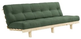 sofa LEAN by Karup - 65*190 cm natural (přírodní) + futon olive green 756