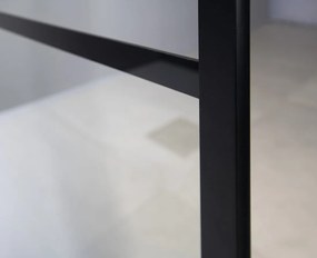 Gelco, CURE BLACK sprchová zástěna 1100 mm, čiré sklo, CB110