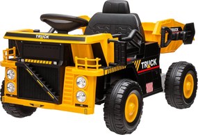 Elektrický traktor AIYAPLAY s lopatou, 12V dětský traktor na ježdění, elektrické auto pro děti s funkcí MP3, vozidlo pro děti s světly, 3-6 km/h, pro