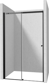 Aplomo Kerria Plus posuvné sprchové dveře, black Rozměr sprch.dveří: 110cm