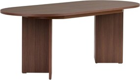 Rozkládací jídelní stůl s přídavnou deskou v dekoru ořechu 90x160 cm Sorell – Kalune Design