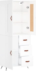Skříň highboard bílá 69,5 x 34 x 180 cm kompozitní dřevo 3199785