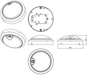 Philips - LED Nástěnné svítidlo se senzorem PROJECTLINE LED/15W/230V IP54