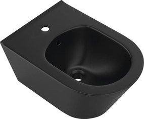Sapho Sapho, AVVA bidet závěsný 35,5x53 cm, černá matná, 100324-110