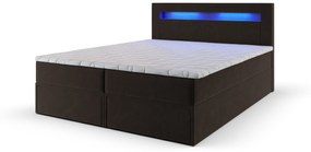 MSL Kontinentální čalouněná postel LINDOS (140 x 200 cm) Barva látky: MONOLITH 29